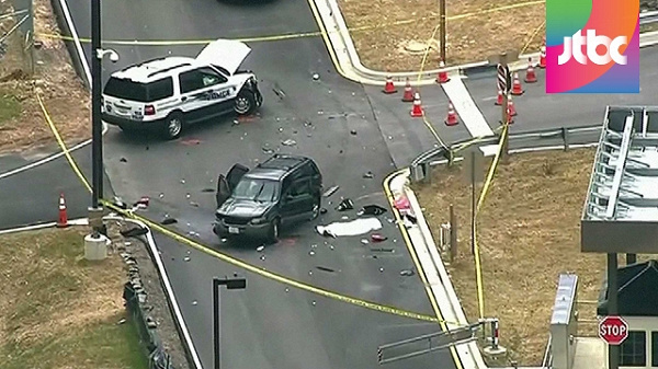 여장 남성 2명, 미 NSA로 차량돌진…테러 연관성 조사 | JTBC 뉴스