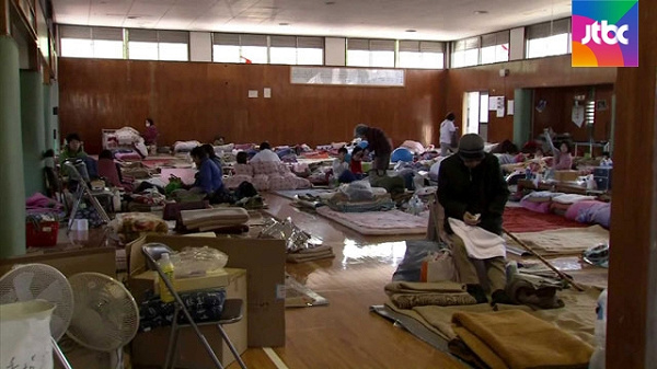 귀한 피난처 된 교도소…구마모토 이재민 110명 수용 | JTBC 뉴스