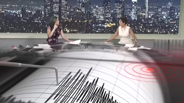 미 LA서 규모 4.2 지진…생방송 스튜디오 '흔들' | JTBC 뉴스