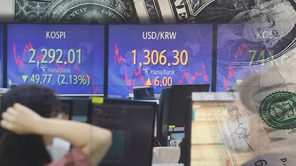 원·달러 환율 13년 만에 최고치…코스피 2300선 붕괴 | JTBC 뉴스